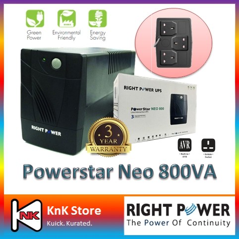 RIGHT POWER Powerstar Neo 800 800VA UPS | Shopee Malaysia