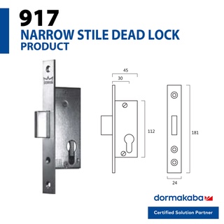 Dormakaba Mechanical Lock Accessories 917 Narrow Stile Dead Lock ...