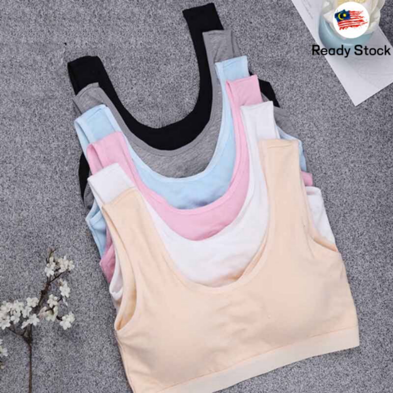 Student Bra Soft Children Sport Vest Girls Teenager | Shopee Malaysia