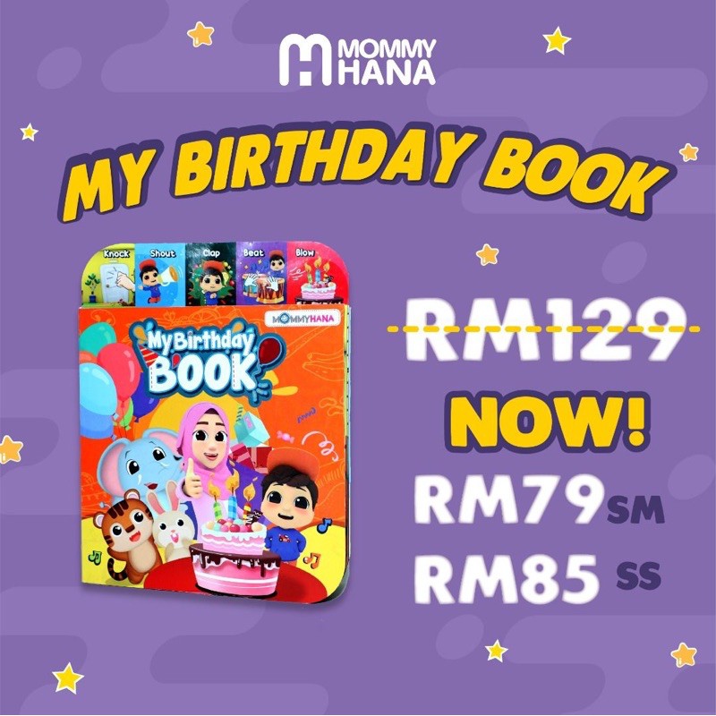 CLEAEANCE STOCK My Birthday Book + 4 FREE GIFT (Random) | Shopee Malaysia