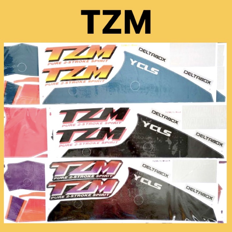 STICKER BODY YAMAHA TZM (1) TZM150 TZM 150 BODY COVER SET STRIPE ...