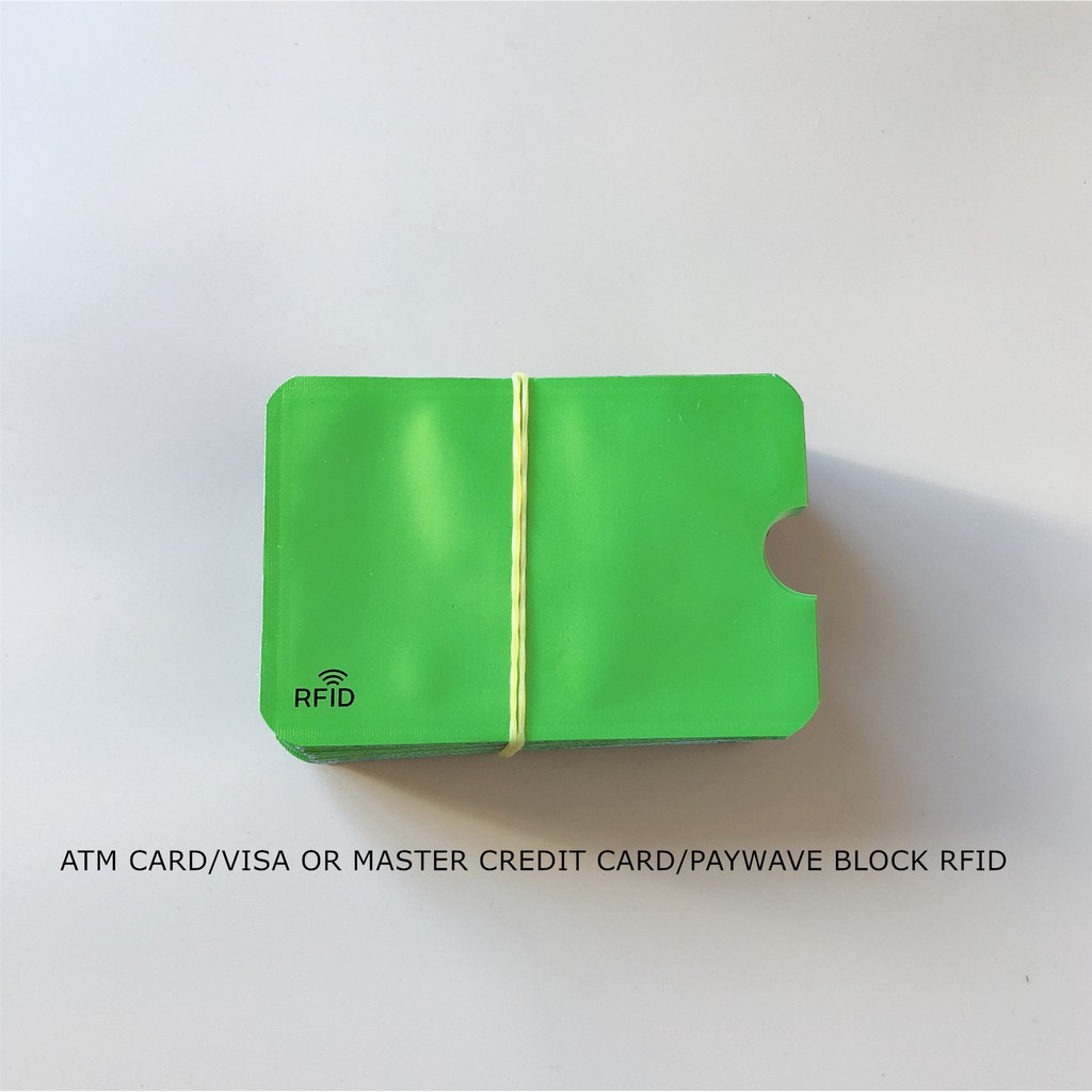 RFID Sleeve Protector Blocker For Credit Card NFC ATM Bank Card Touch N ...