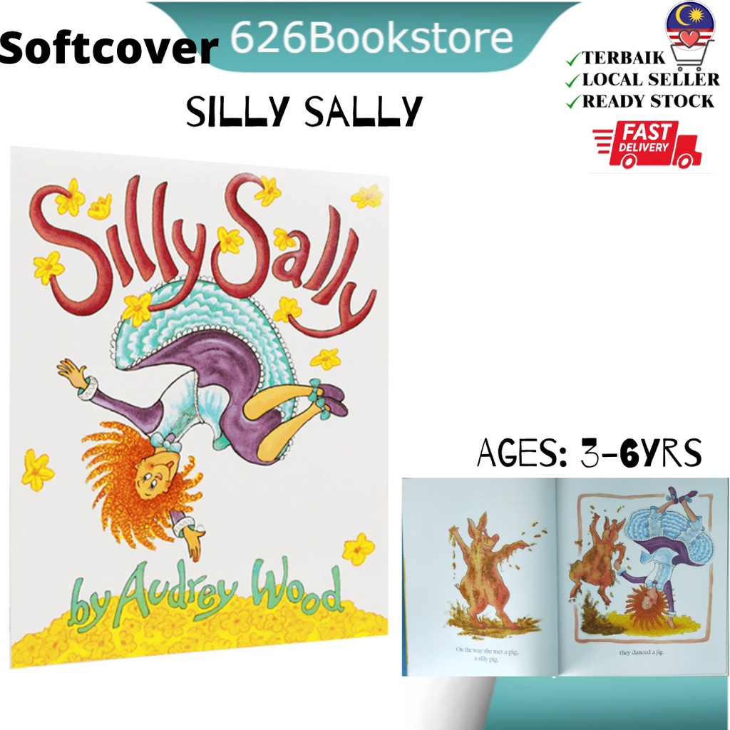 [626Book] Silly Sally Softcover book A4 Size Bedtime Goodnight ...