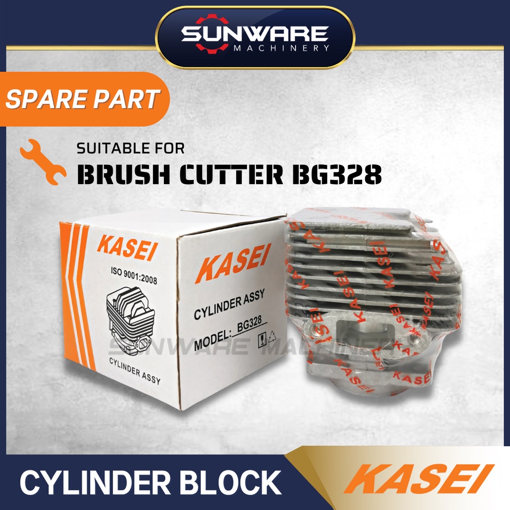 KASEI BG328 Brush Cutter Mesin Rumput - Cylinder Block & Piston Kit Set ...