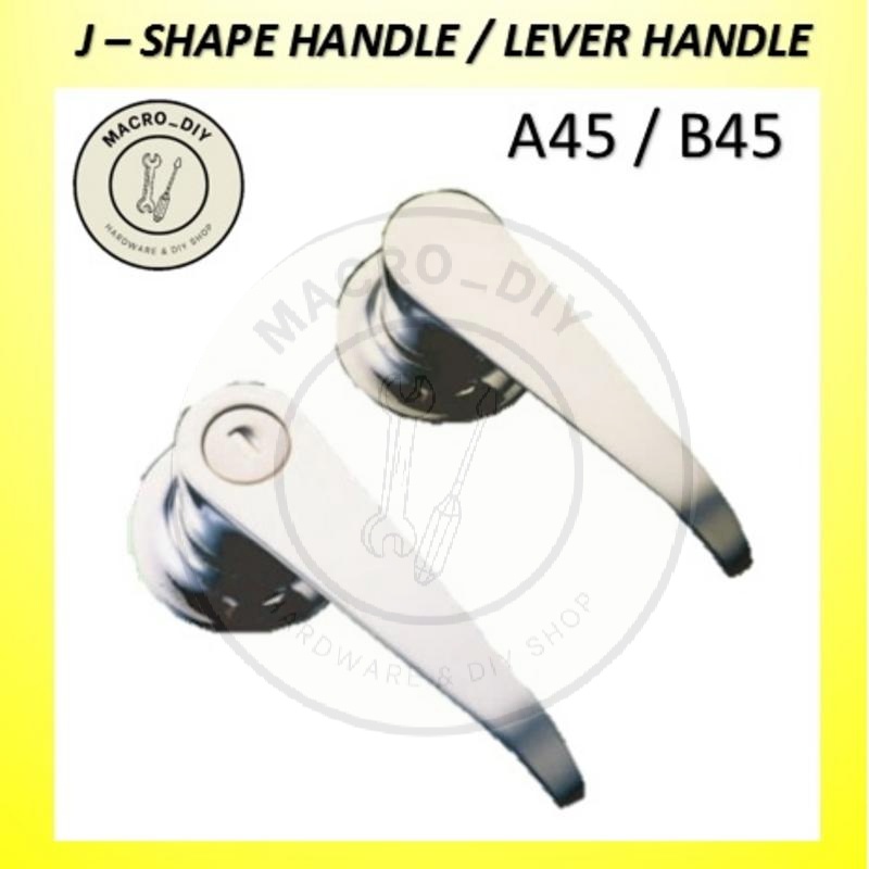 A45 B45 J-Shape handle Lock Lever Handle Electrical Panel Lock Metal ...