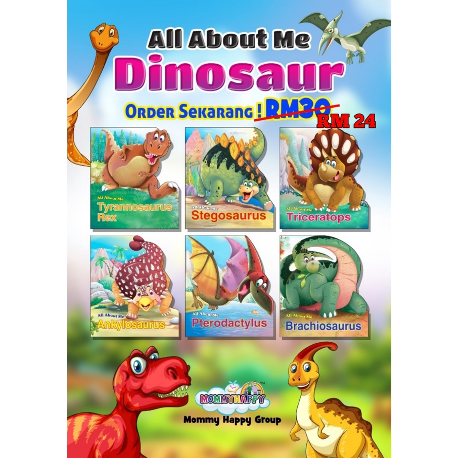 6 Buku All About me (Dinosaurs) | Shopee Malaysia