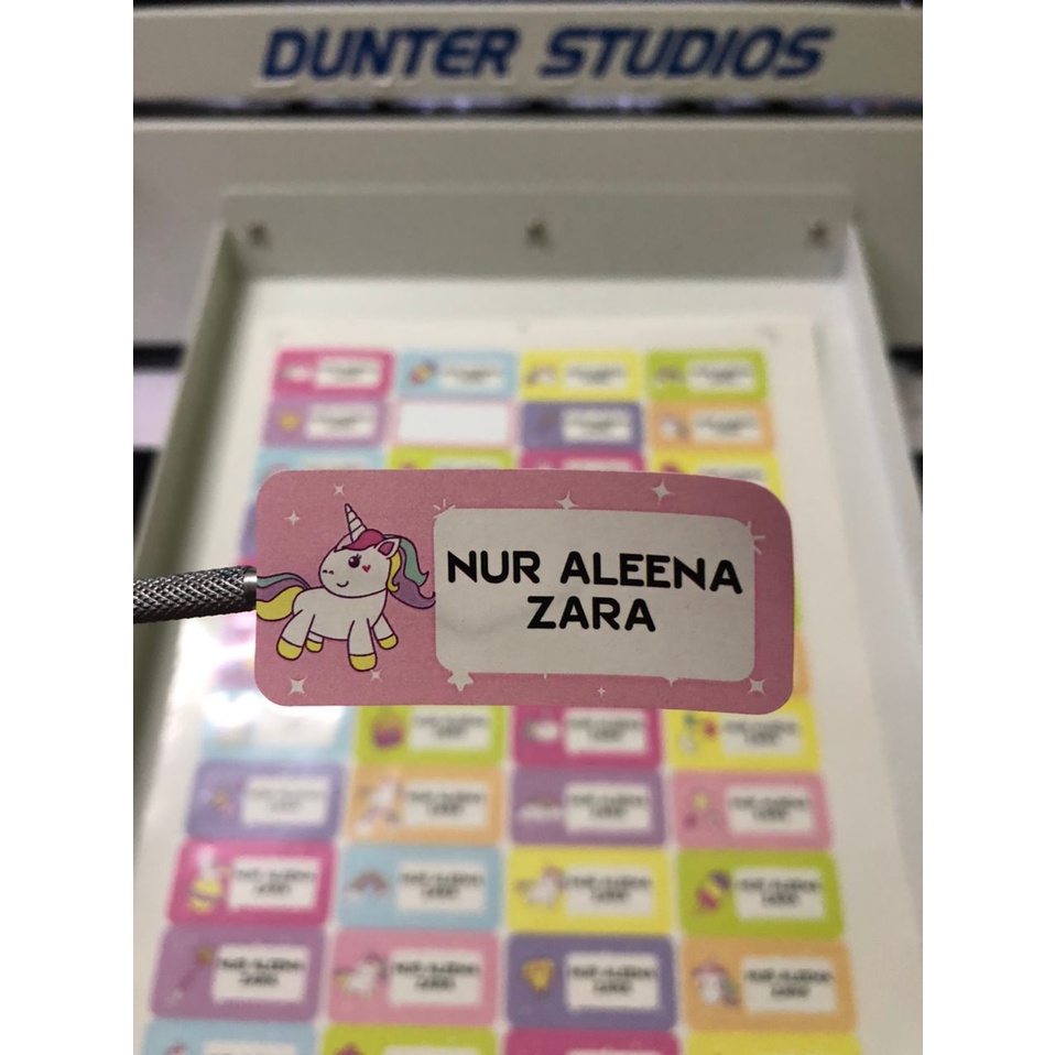 STICKER NAMA KARTUN SEKOLAH 140 pcs | Shopee Malaysia