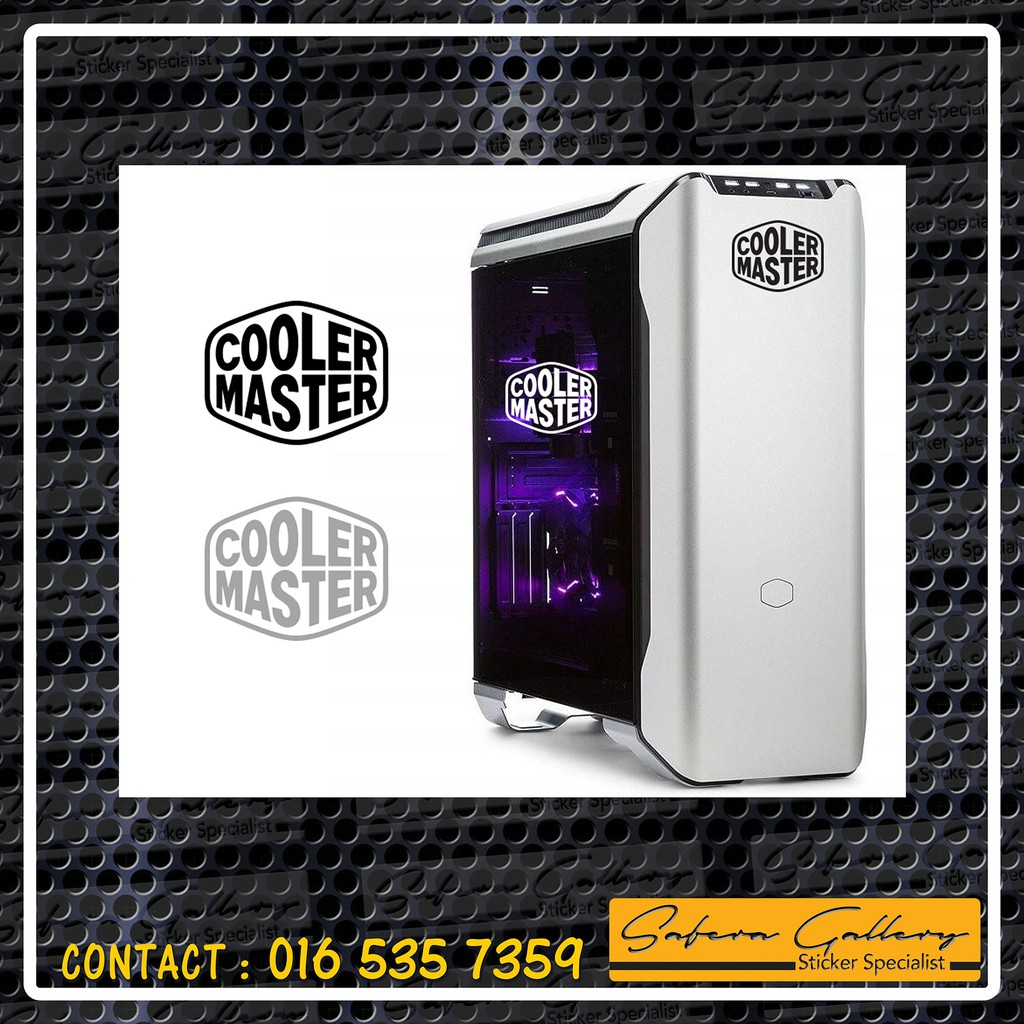 NEW STICKER PC COOLER MASTER LOGO CUSTOMIZE CASE DESKTOP PC DECAL ...