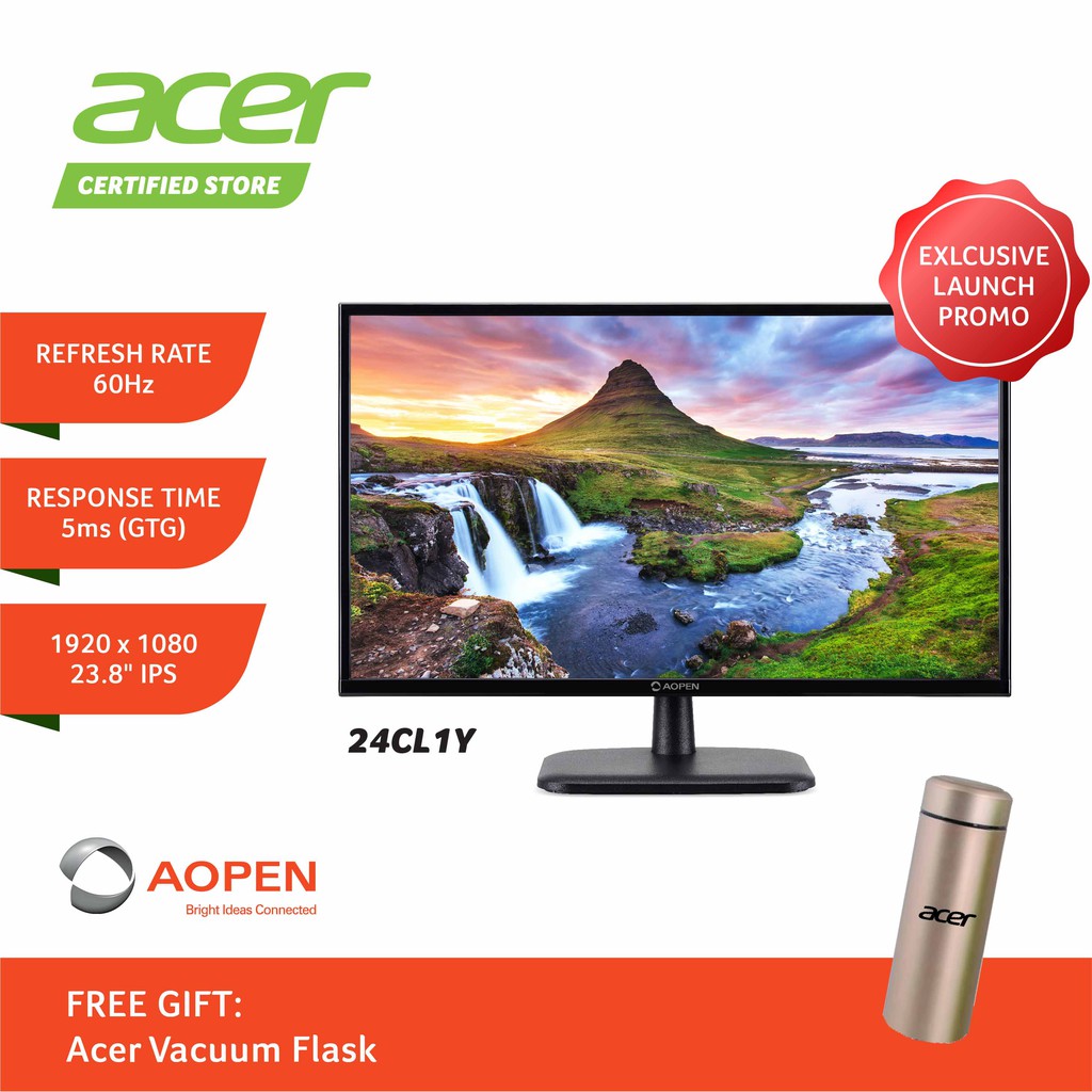 ACER AOPEN 24CL1Y 23.8" 60HZ IPS MONITOR | Shopee Malaysia