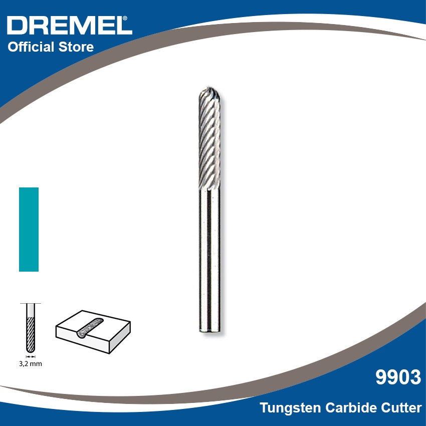 Dremel Tungsten Carbide Cutter pointed tip 3,2 mm (9903) | Shopee Malaysia