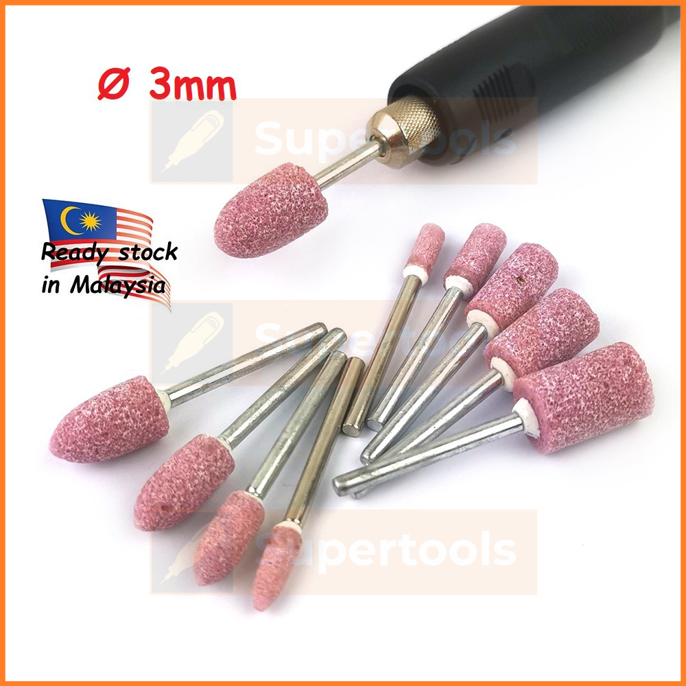 1pcs 3mm Mounted Stone Burr Grinding Head Grinder Burr Abrasive ...
