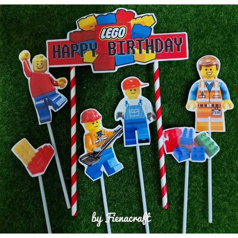 LEGO topper cake simple | Shopee Malaysia