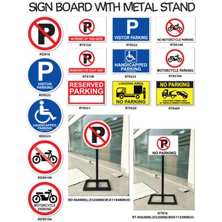 ASSEMBLY POINT SIGN BOARD WITH METAL, TEMPAT BERKUMPUL 490X300X1138MM ...