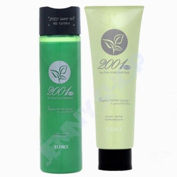ELENCE 2001 TEA TREE SCALP SHAMPOO + TEA TREE SCALP HAIR PACK 1 SET | Shopee Malaysia