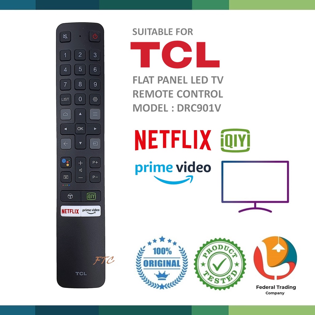 **Original** TCL DRC901V Netflix Prima video Smart Led Flat Panel Tv ...