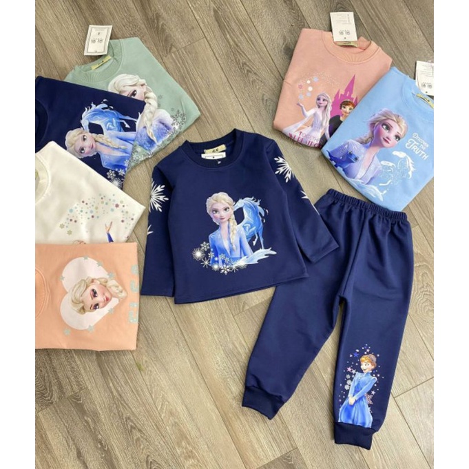 Pyjamas Longsleeve Frozen Elsa Anna Disney | Shopee Malaysia