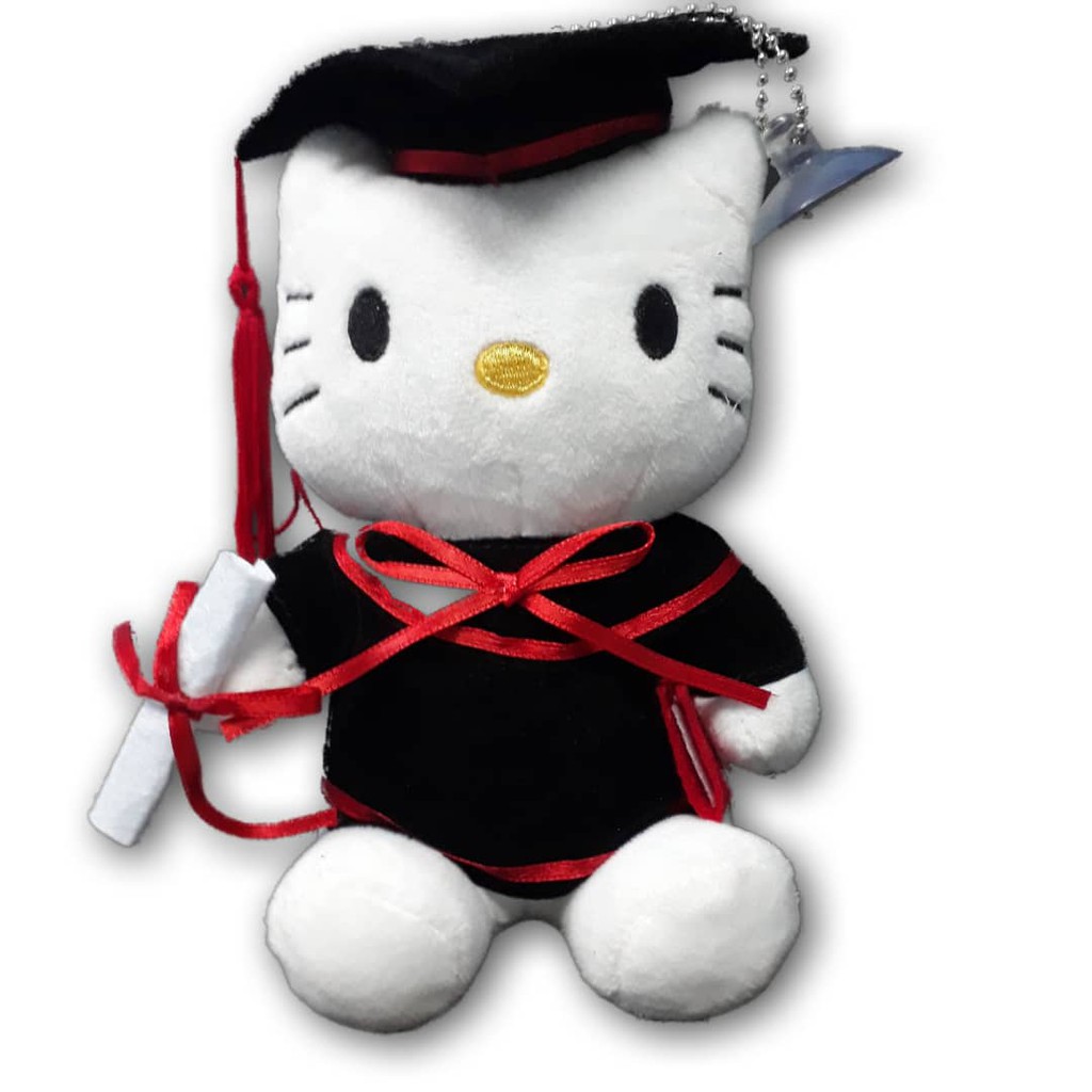 WHITE HELLO KITTY GRADUATION 16.5 CM | Shopee Malaysia
