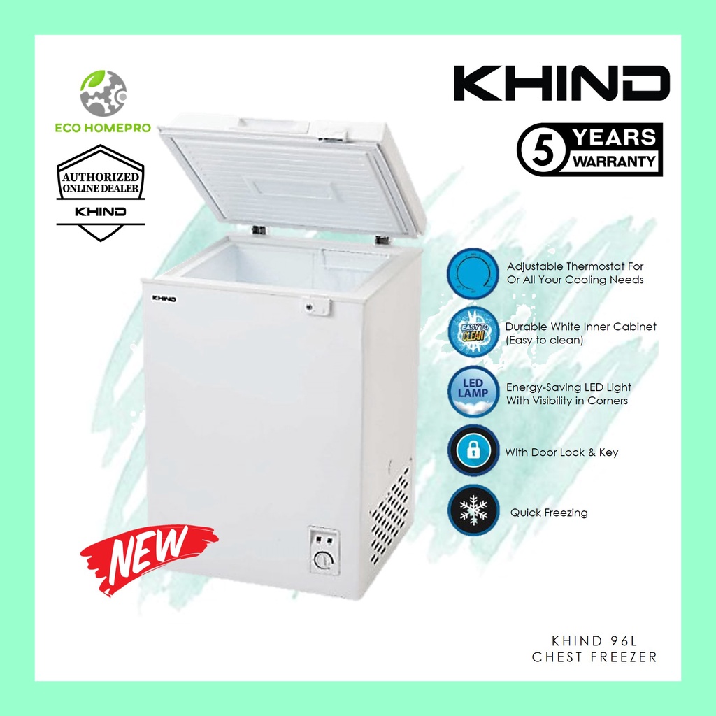 Khind / Isonic Chest Freezer FZ99 96L / FZ100 100L / ICF-W92 Peti Beku ...