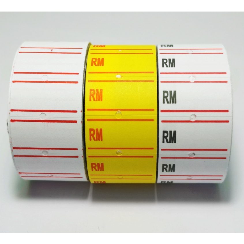 [1 Roll] Double Line RM Price roll sticker / Expired date sticker ...