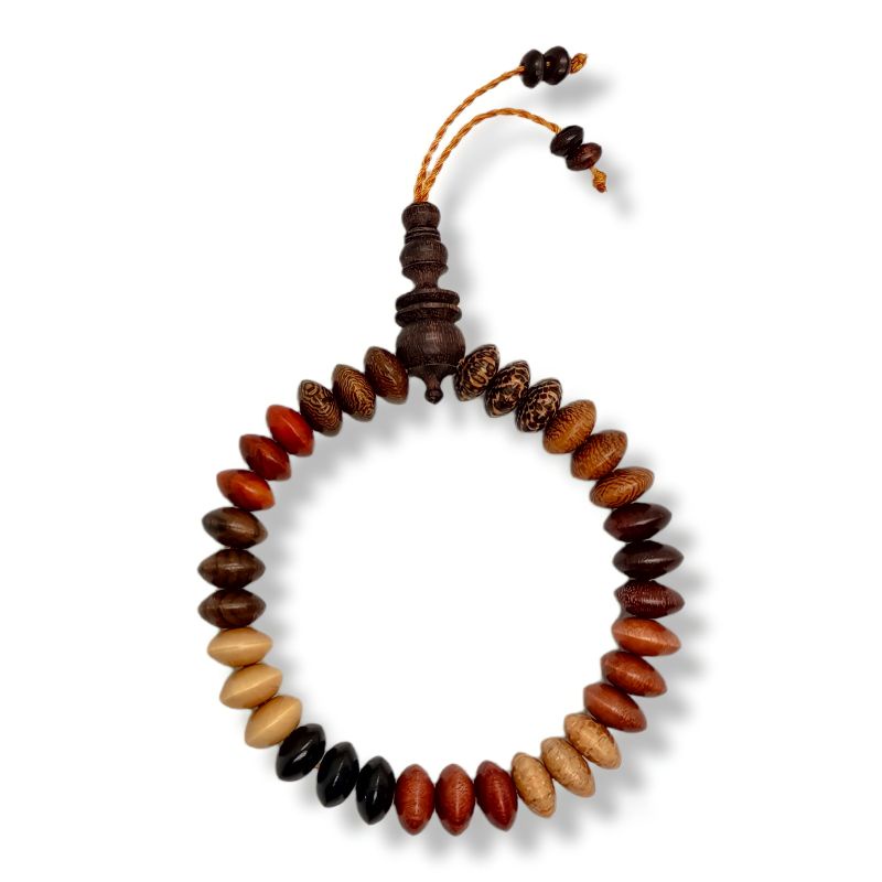 Tasbih Campuran 11 Teras Kayu Biji 33 | 10mm Mentos (Termurah di ...