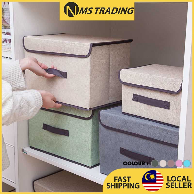 Portable Non-woven Storage Box Multiple Size Storage Box Foldable Linen ...