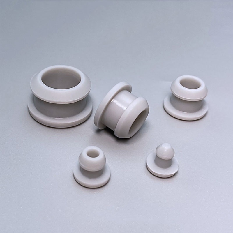10Pcs Grey Silicone Rubber Hole Caps High Temperature Resistance T Type ...