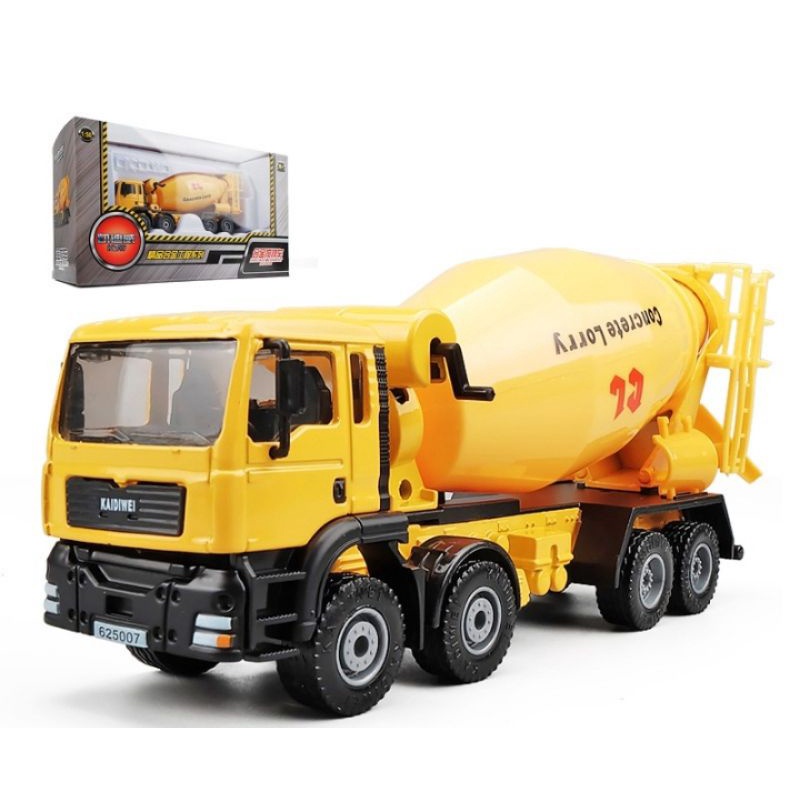 Scale 1:50 Alloy Diecast Mixer Car Model Metal Cement Engineering Car ...