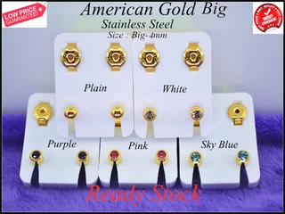 Piercing Earrings (Subang Tindik Telinga) (Stainless Steel) (Big ...