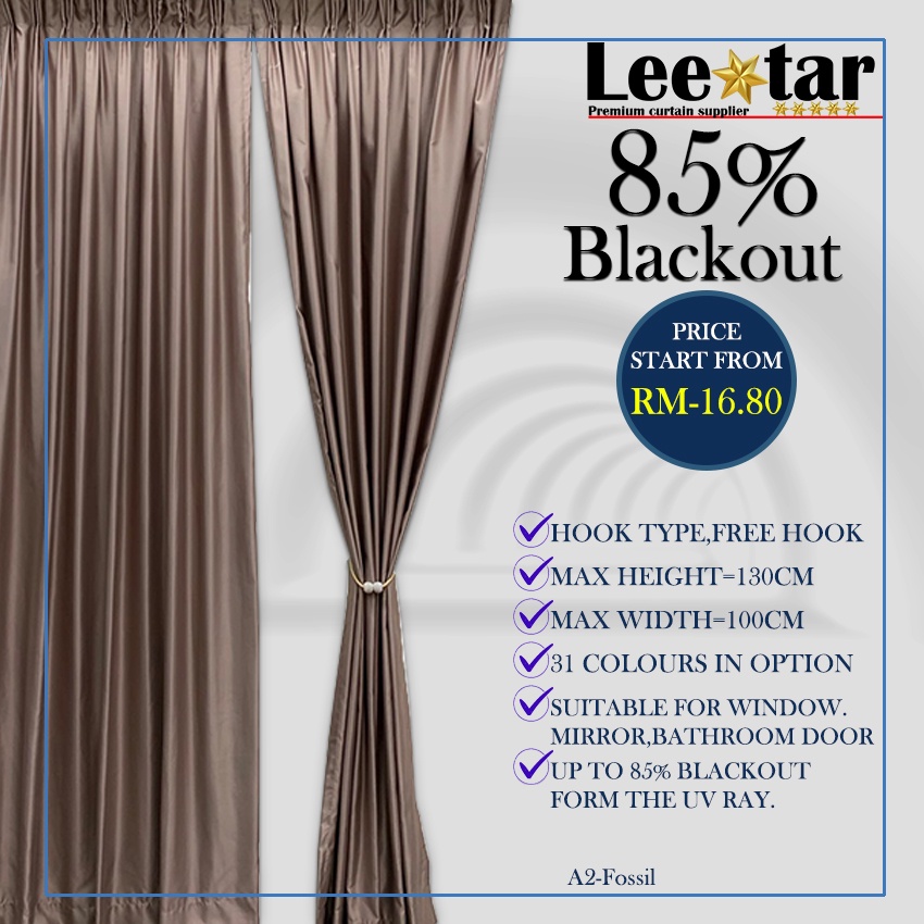 Langsir Naco (1Mx1.3M) Ready Made Curtain!Siap Jahit Langsir,Langsir ...