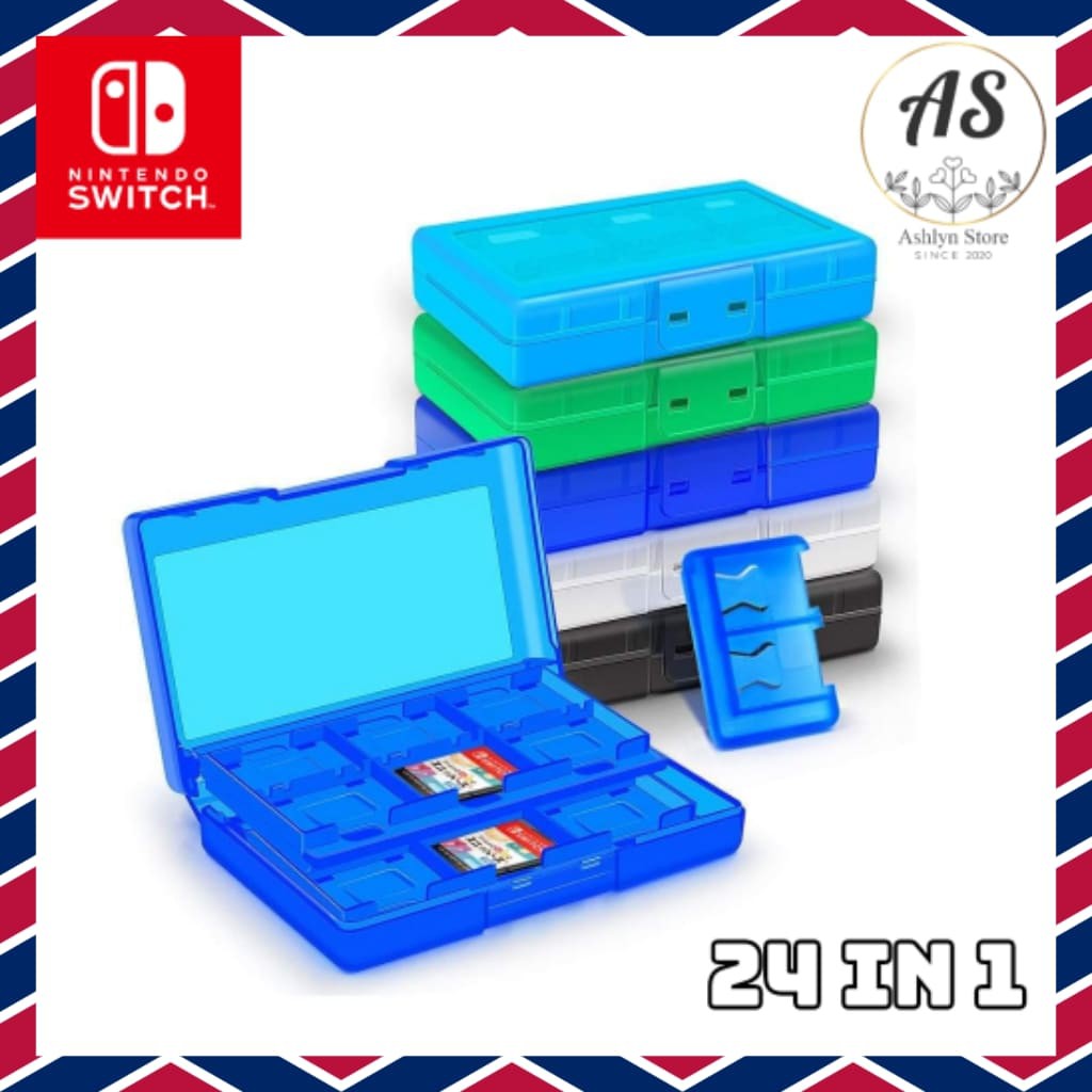 Nintendo Switch Game Cards Easy Carry Protection Storage Box 24-in-1 ...