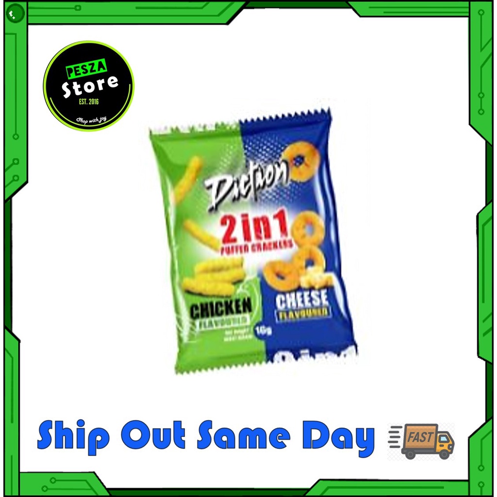 PESZA MART Diction 2 in 1 Chicken & Cheese Snack Makanan Ringan Snek ...