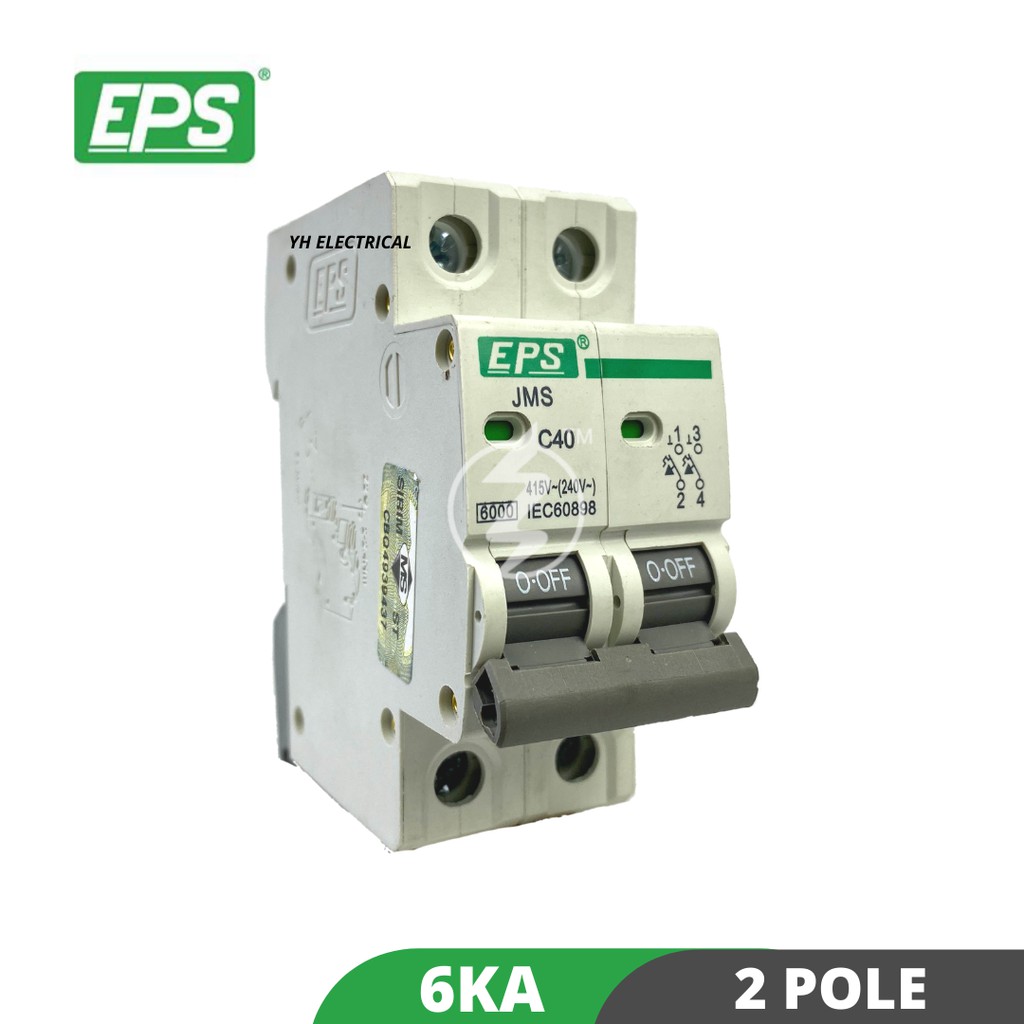 EPS 2 POLE MCB 6A 10A 16A 20A 32A 40A 63A MINIATURE CIRCUIT BREAKERS ... EPS 2 POLE MCB 6A 10A 16A 20A 32A 40A 63A MINIATURE CIRCUIT BREAKERS ...