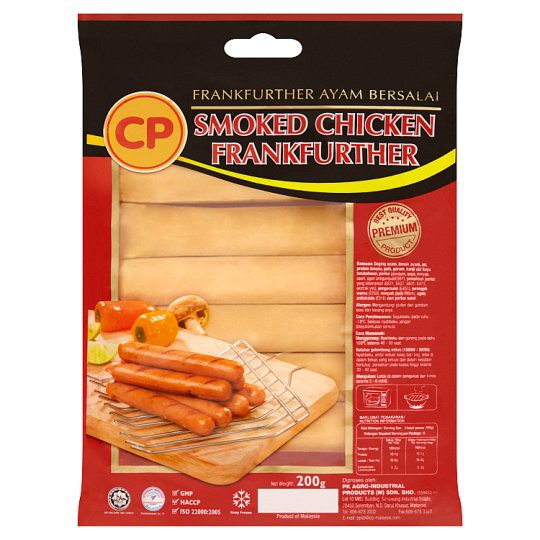 Cp premium smoked chicken frankfurter 200g | BeeCost