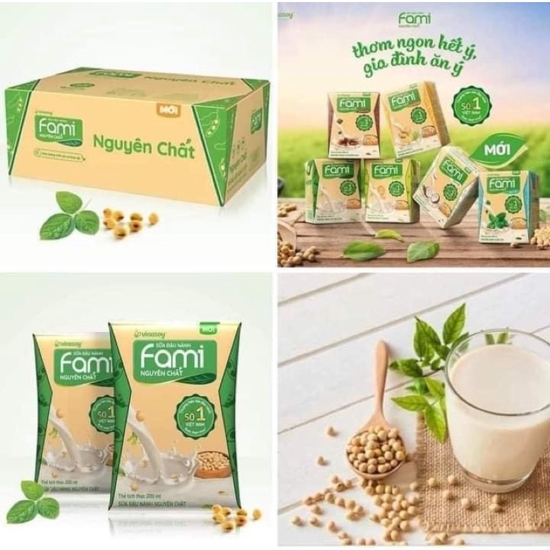 Sua Dau Nanh Fami - Fami Soya Milk 1Box ( 36 x 200ml ) | Shopee Malaysia
