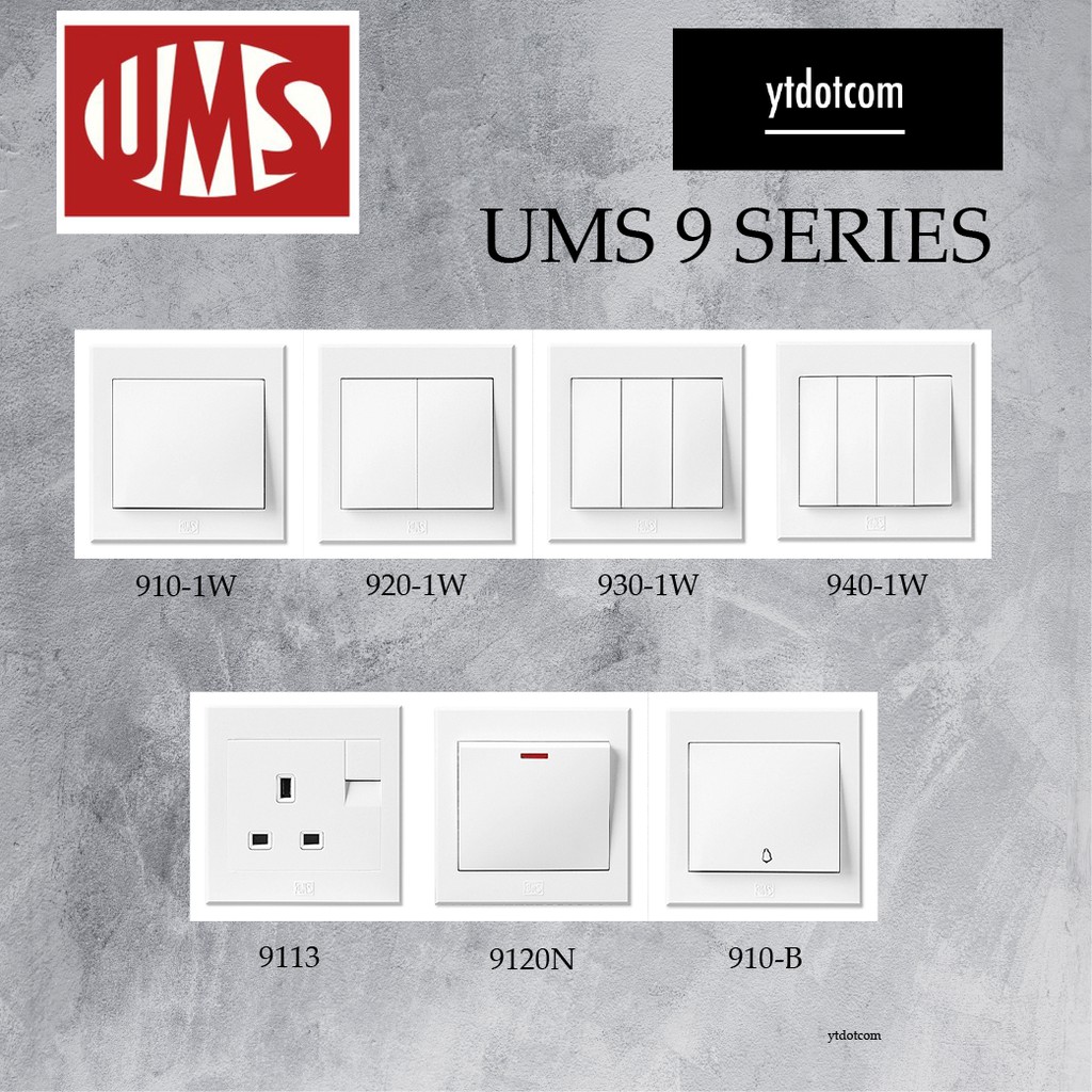 UMS 9 Series Switches & Socket Outlet | Shopee Malaysia