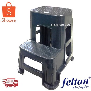 FELTON 3kg Heavy Duty Plastic Step Chair Ladder FPS 1621/Tangga Plastik ...