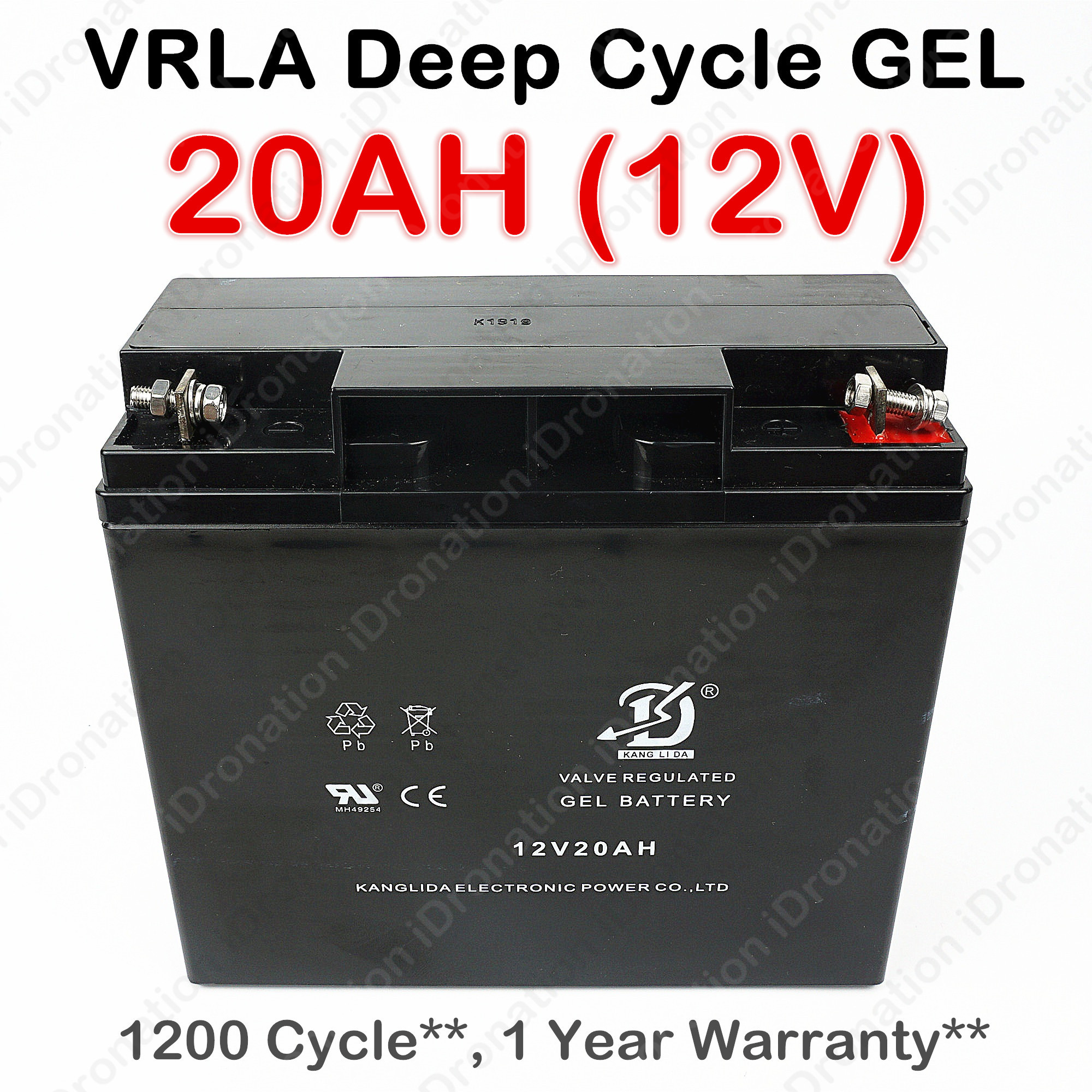 20 AH 20AH 12V Solar Deep Cycle Gel Battery Batteries Bateri 20A 20 A ...