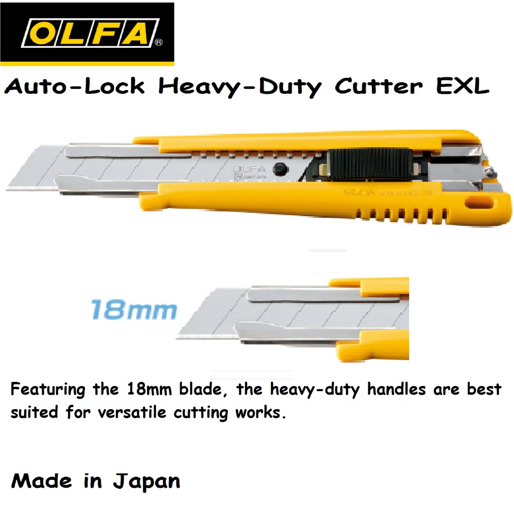 Olfa Heavy Duty Cutter EXL with Auto Lock (Made in Japan) | Shopee Malaysia