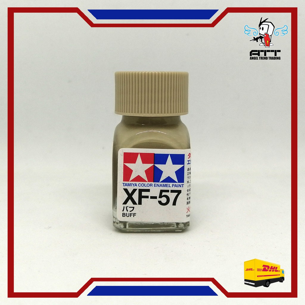 TAMIYA XF-57 BUFF ENAMEL 10ML (Gunpla Gundam Paint ModelKit Resin ...