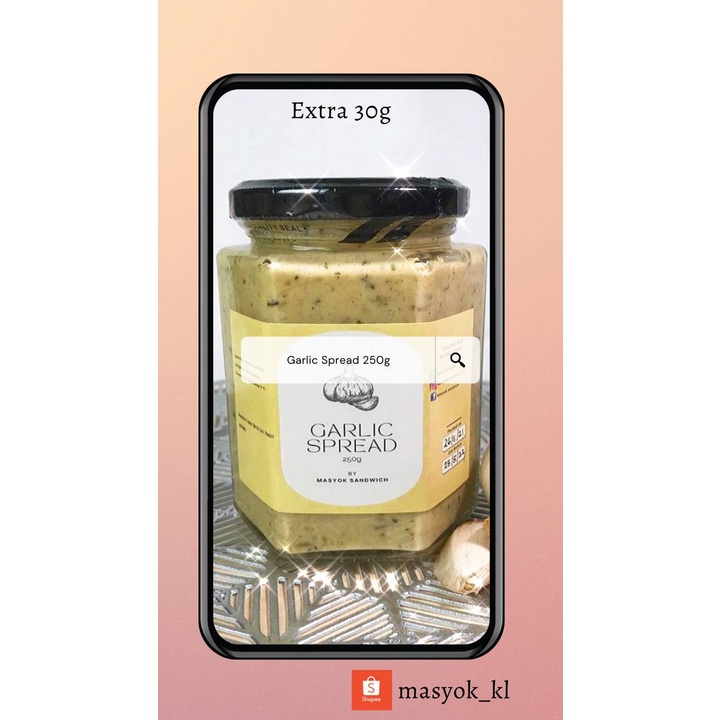 Garlic Spread 250g EXTRA 30g | Shopee Malaysia