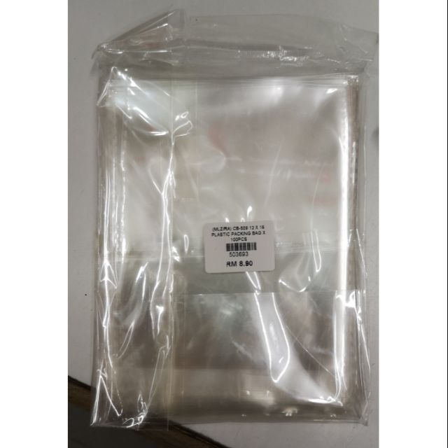 Opp plastic with seal (12cm x 16cm / 100pcs) | Shopee Malaysia