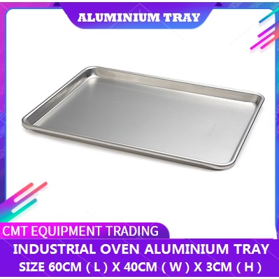 Aluminium tray for industril oven 60cm x 40 cm, stainless steel wire rack 60cm x 40cm | Shopee ...