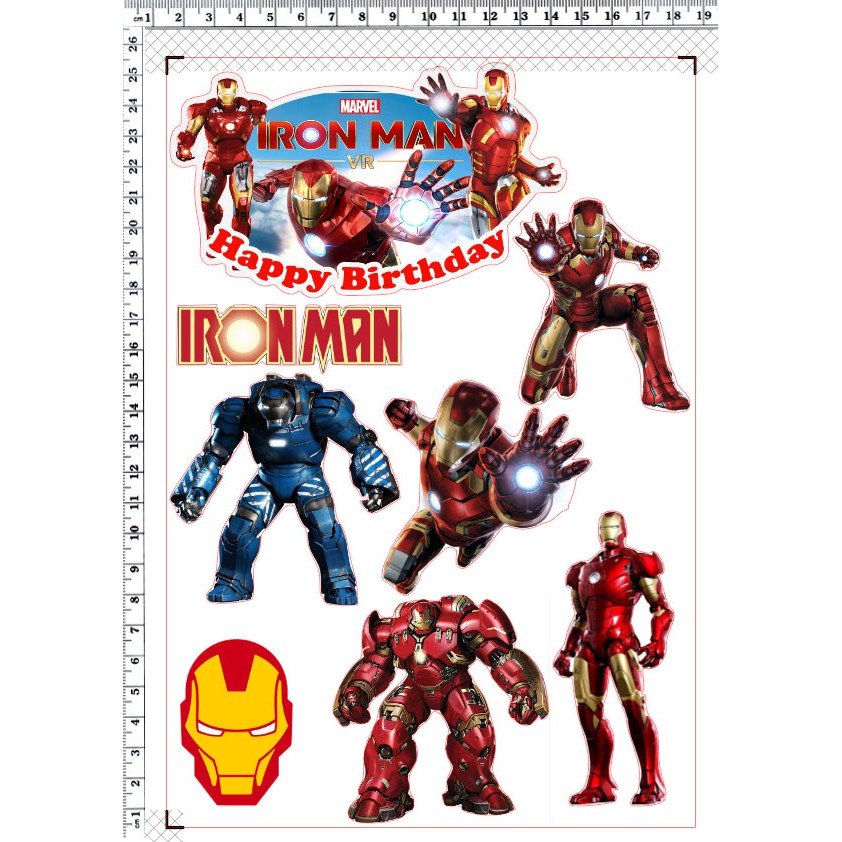 Iron Man Cake Topper 001 | Shopee Malaysia