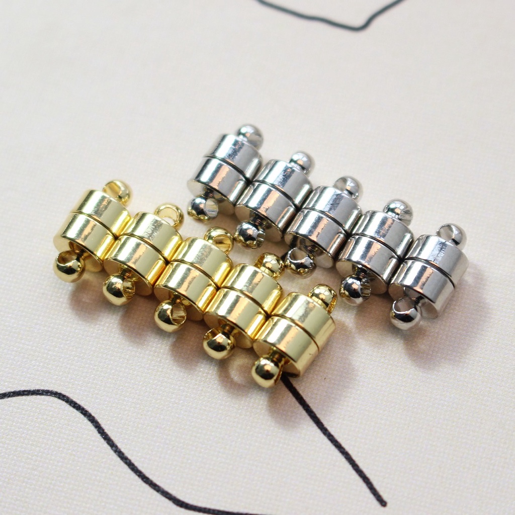 18K Gold Magnetic Clasp Converter Extender for Bracelet Necklace, White ...