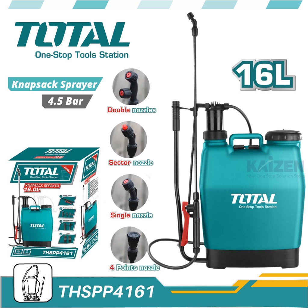 TOTAL THSPP4161 Knapsack Sprayer 16L 4.5 bar | Penyembur Knapsack ...