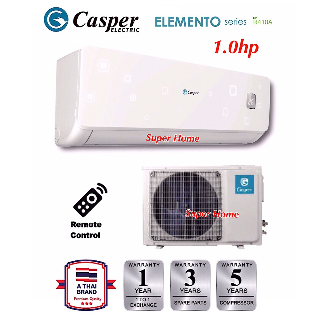Casper Electric FFS09-MY01 & CFS09-MY01 1.0hp Elemento Series Air Conditioner | Shopee Malaysia