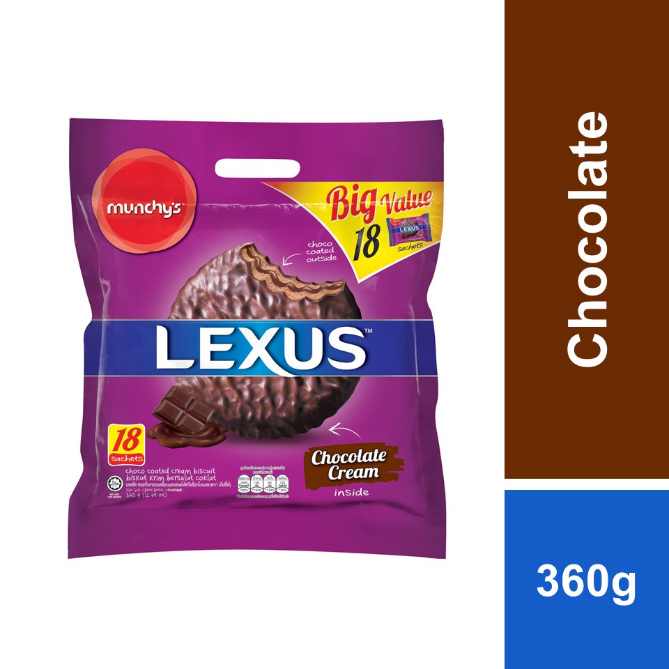 Munchy's Lexus Choco Coated Cream Biscuits 360g | Shopee Malaysia