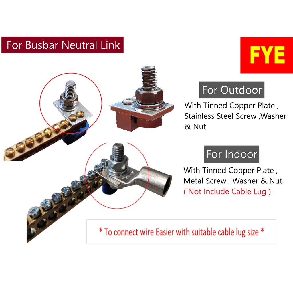 FYE Busbar Neutral Link Connecting Screw set | Shopee Malaysia