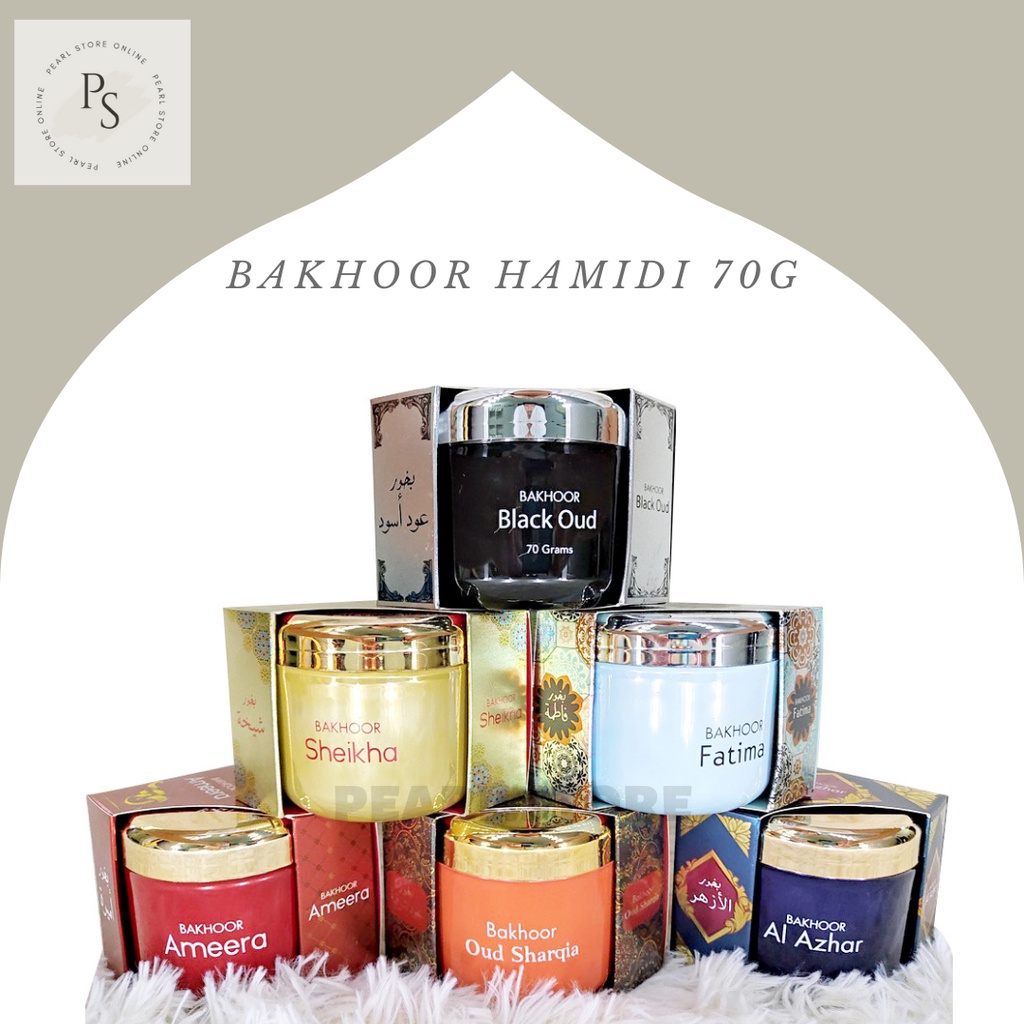 Bakhoor Hamidi Burner incense 70g Ameera / Black Oud / Sheikha / Al ...