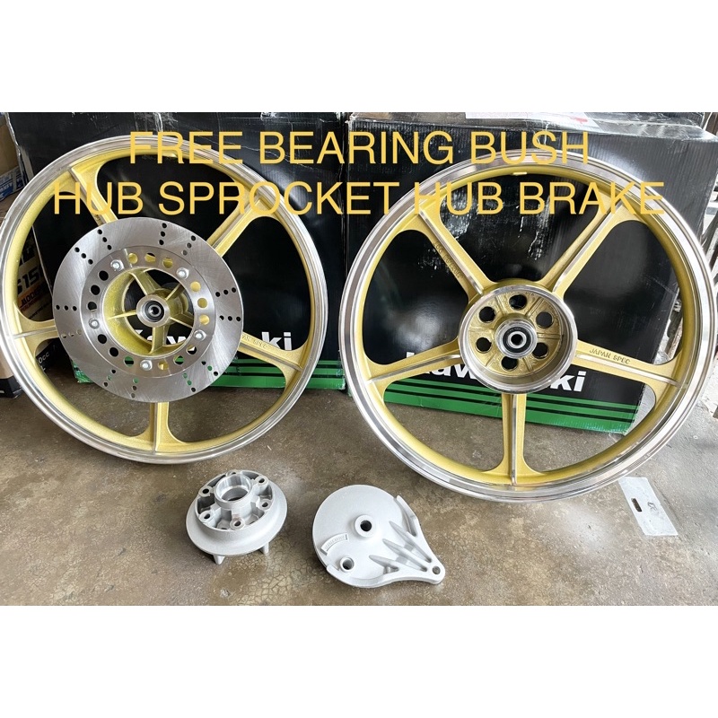 SPORTRIM RIM AR125 GOLD 18INCH KAWASAKI ENKEI MADE IN JAPAN FULL CHOP A ...